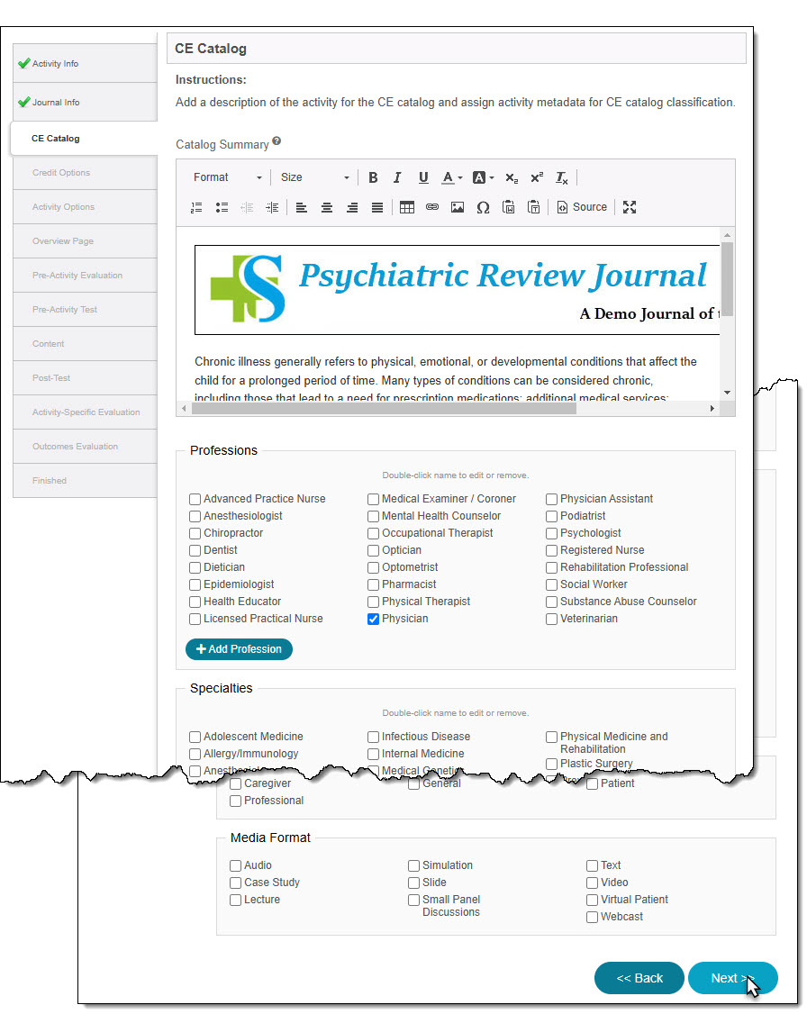 Production Guide: Journal Template – Rievent Support Portal