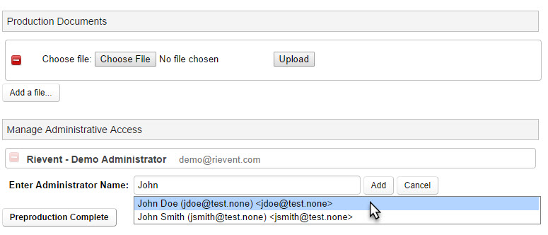 Production Guide: Journal Template – Rievent Support Portal